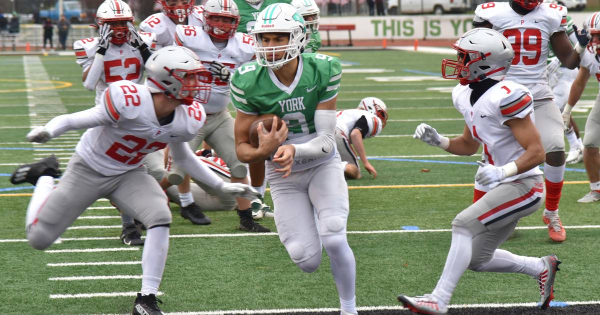 Matt Vezza’s 2 TD runs key York rally past Palatine to program record ...