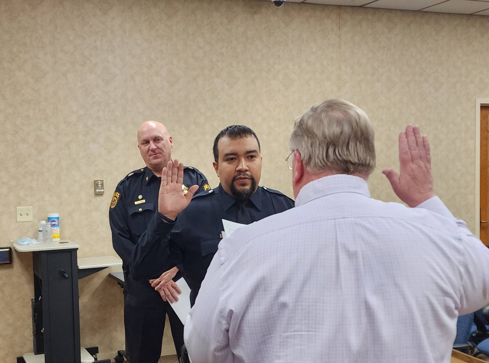 Princeton swears in Officer Alex Jaramillo; police department now at ...