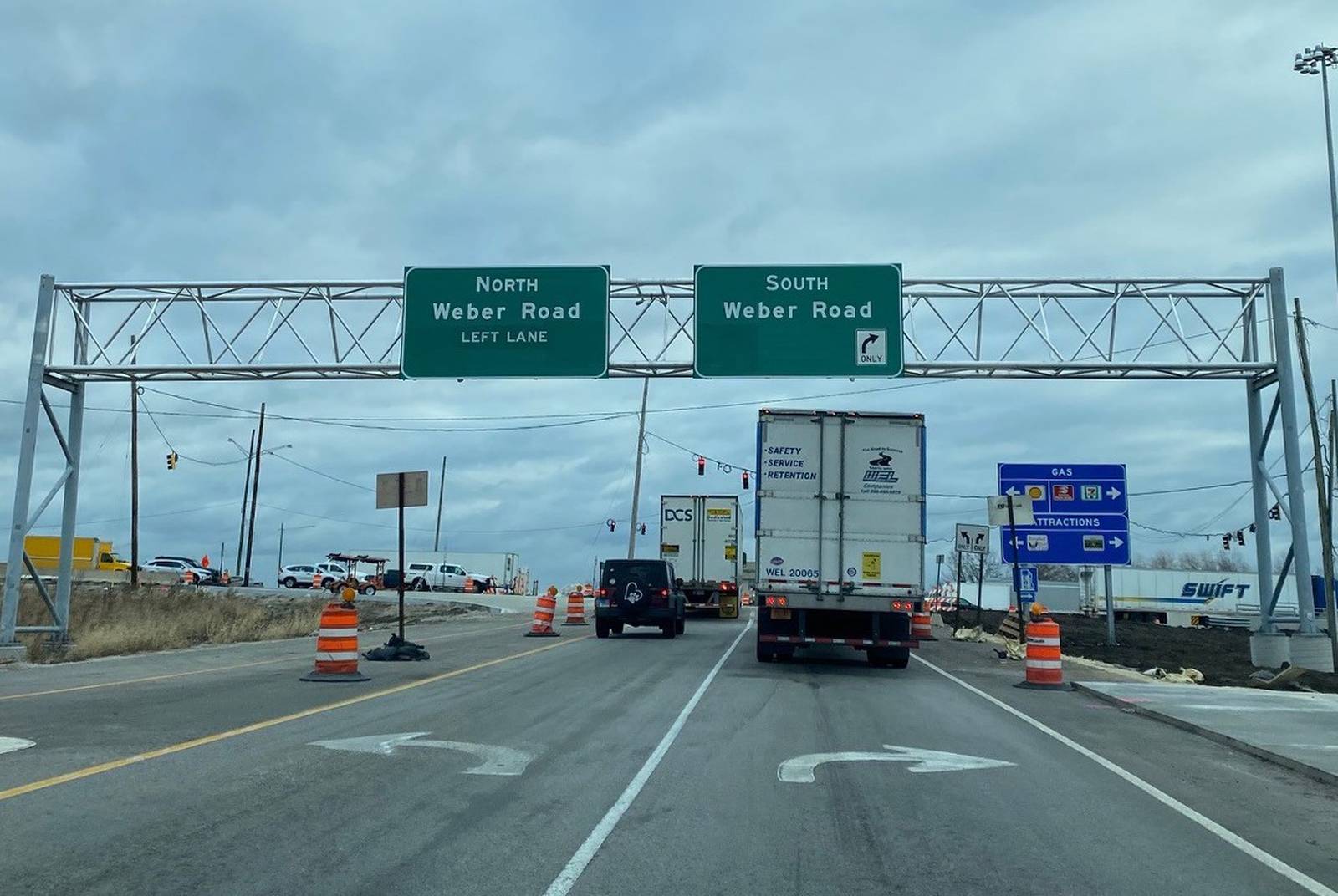 New frontage road opens in Romeoville as Weber Road/I-55 interchange ...