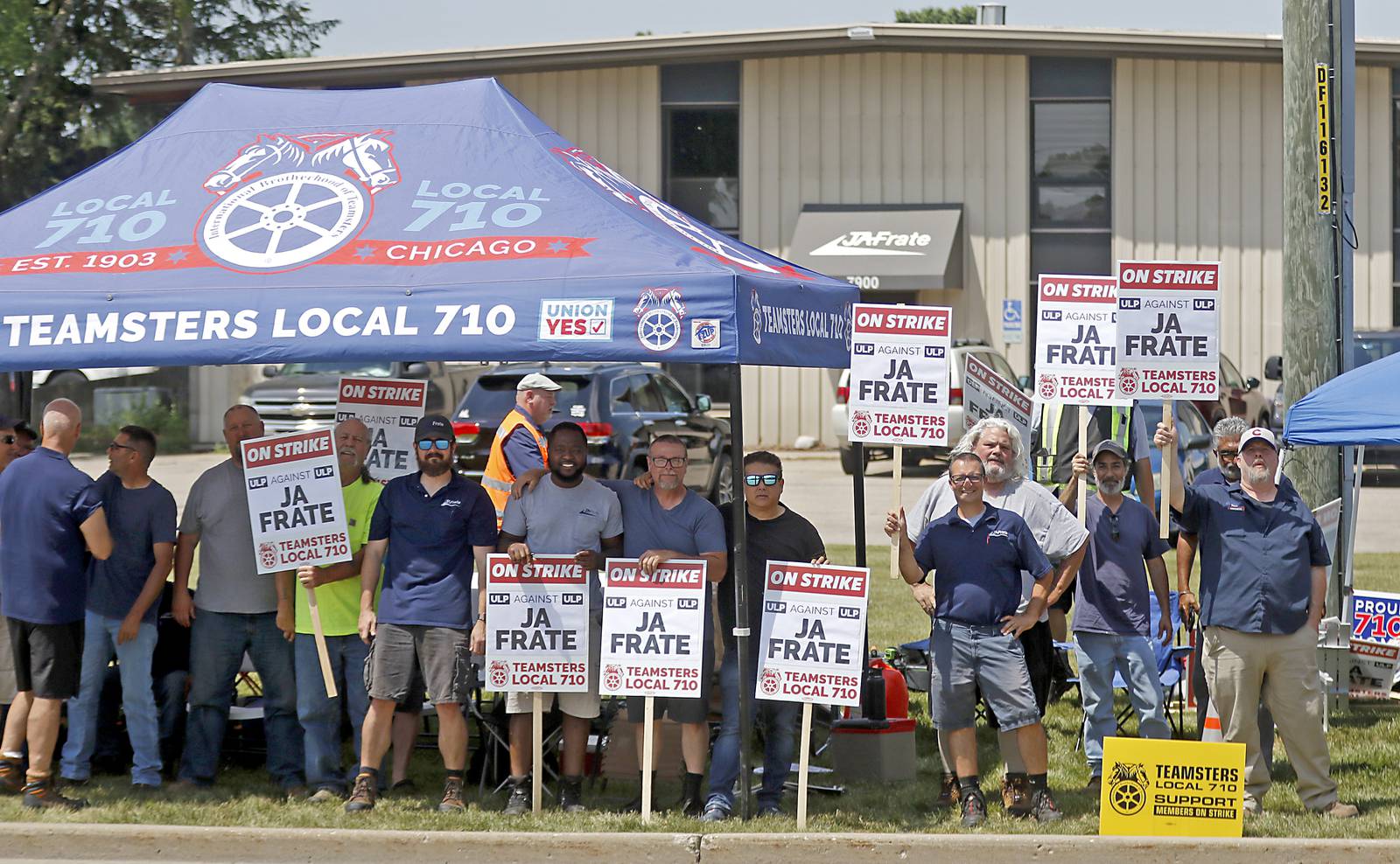 JA Frate drivers, dock workers strike against Crystal Lake company over ...