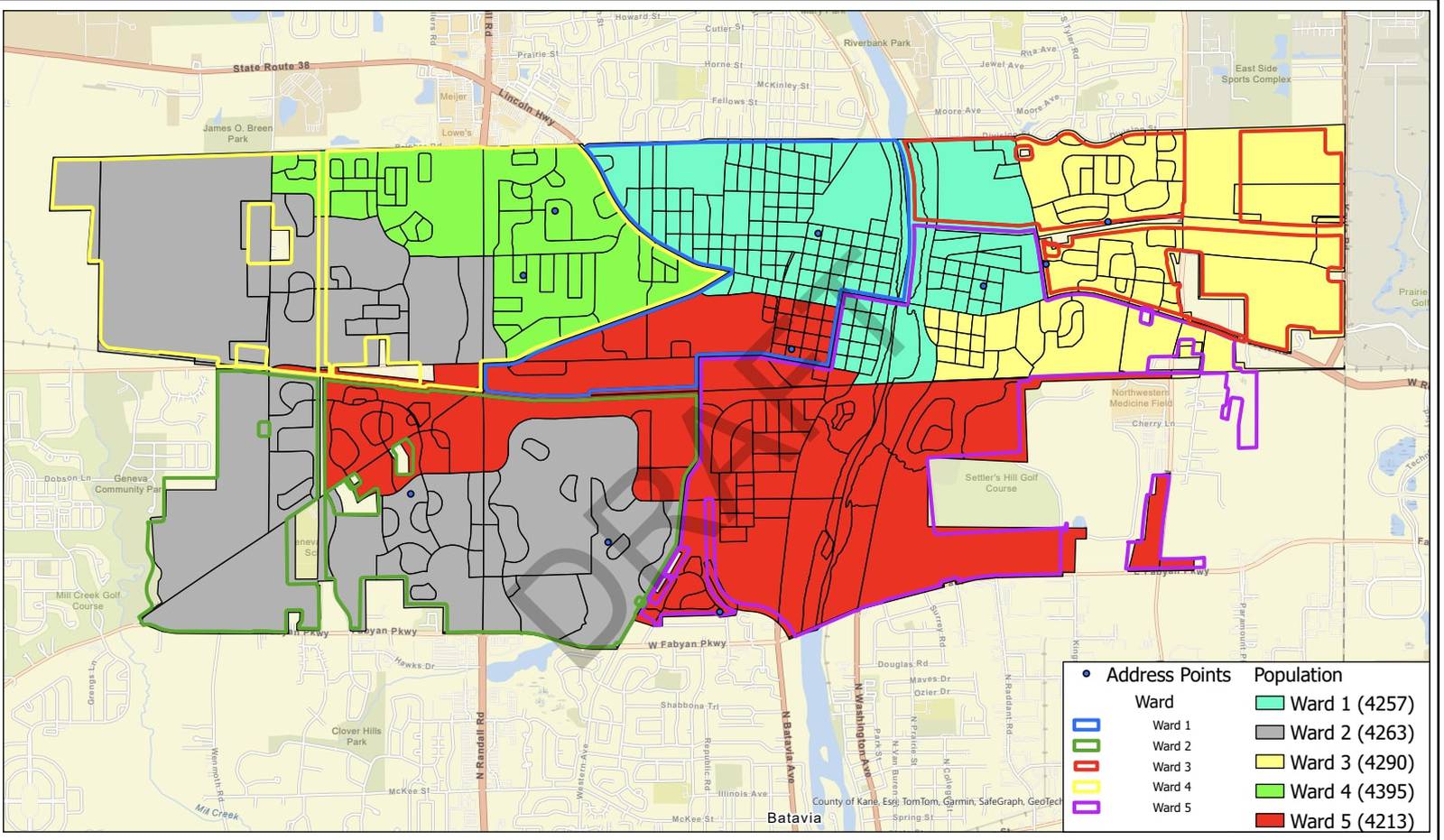 Geneva redraws ward maps to equalize population – Shaw Local
