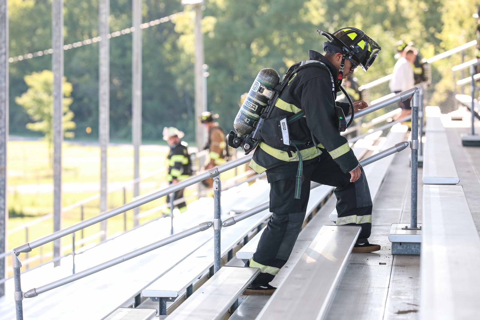Woodstock firefighters reenact Twin Towers climb as 9/11 tribute – Shaw ...