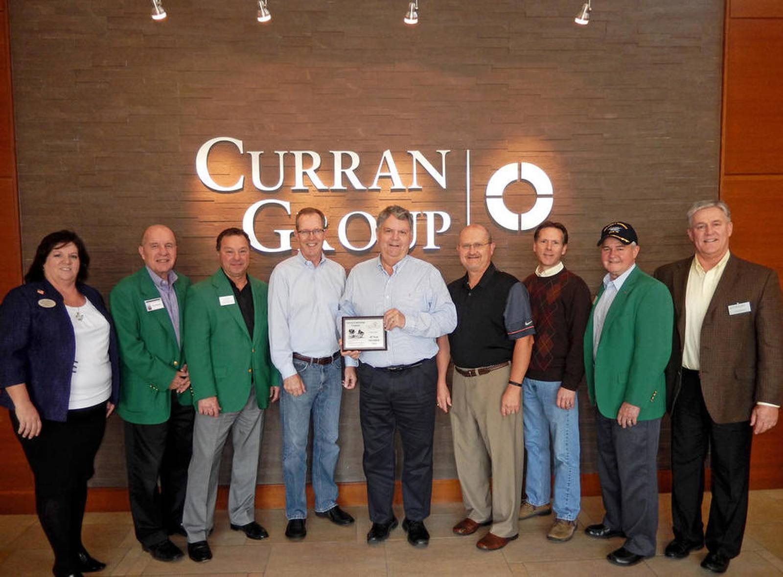 Curran Contracting Company recognized as 45-year Crystal Lake Chamber ...