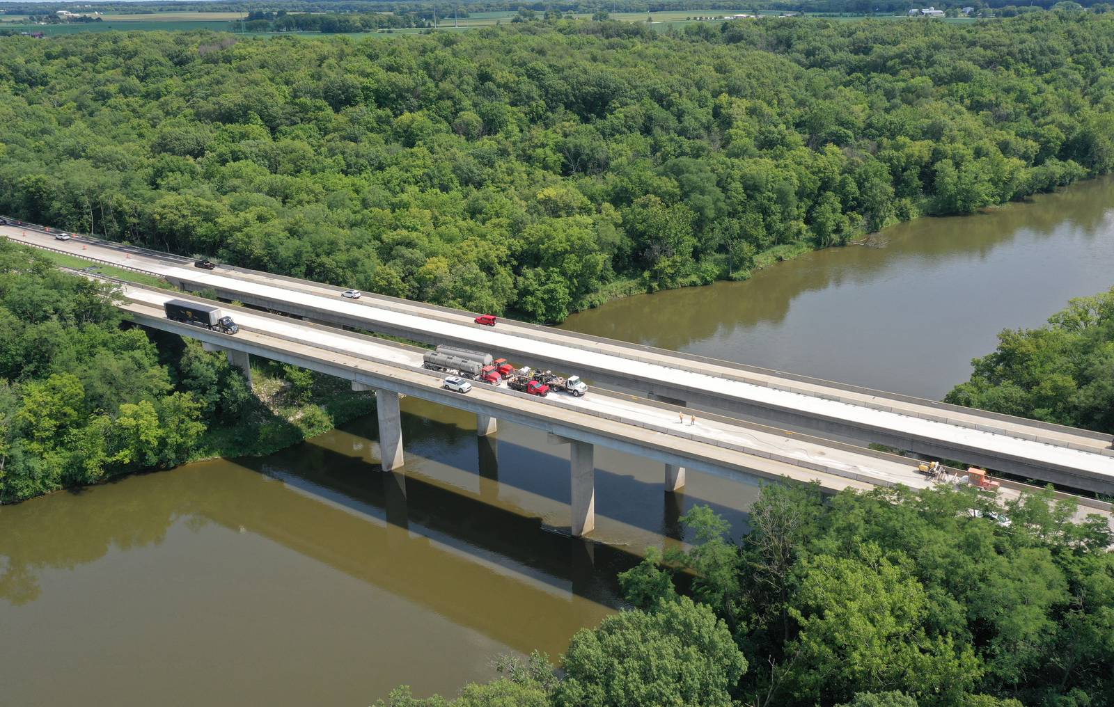 Photos: Interstate 80 construction continues over Fox River bridge in ...