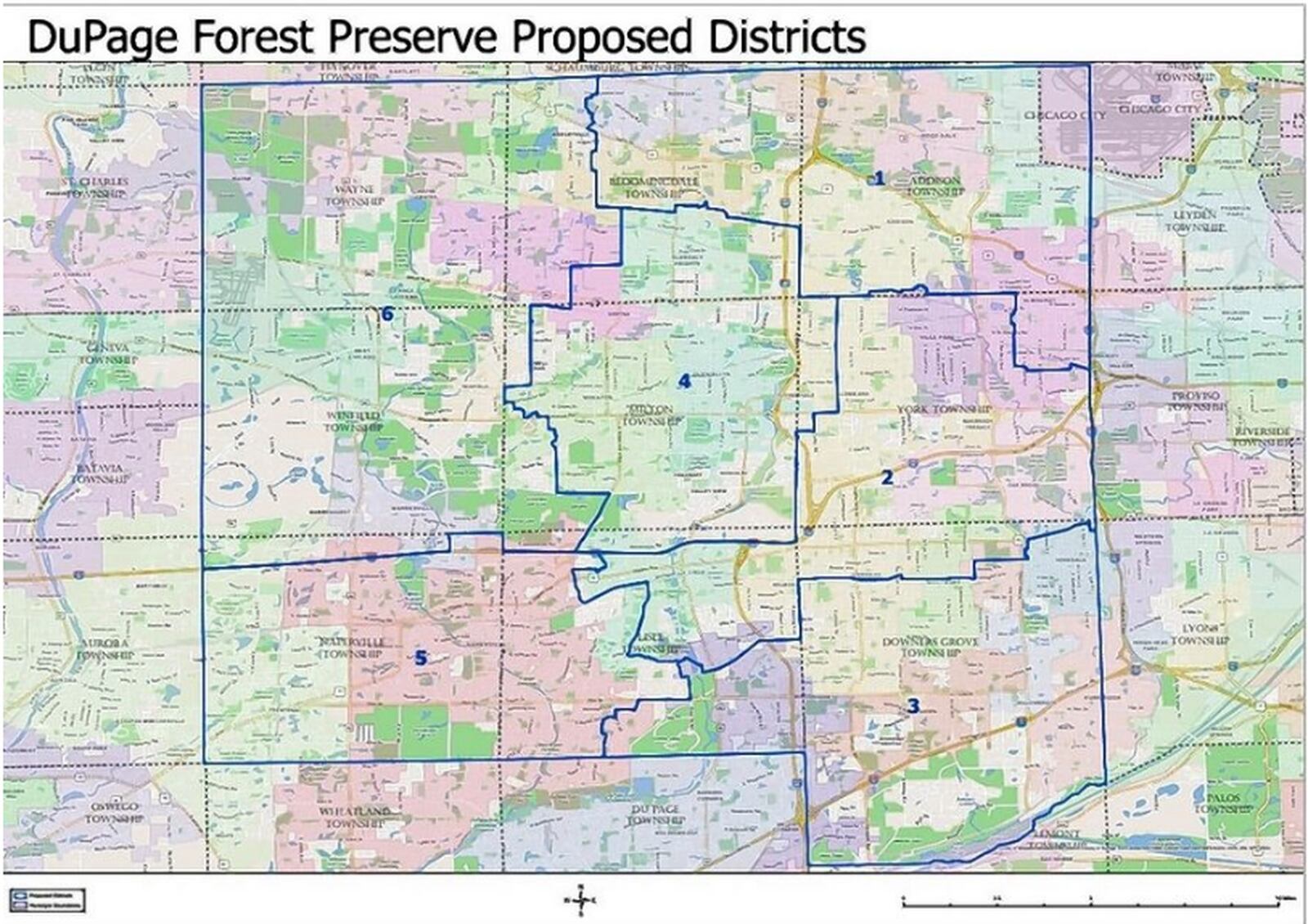 DuPage forest preserve approves its own district map – Shaw Local