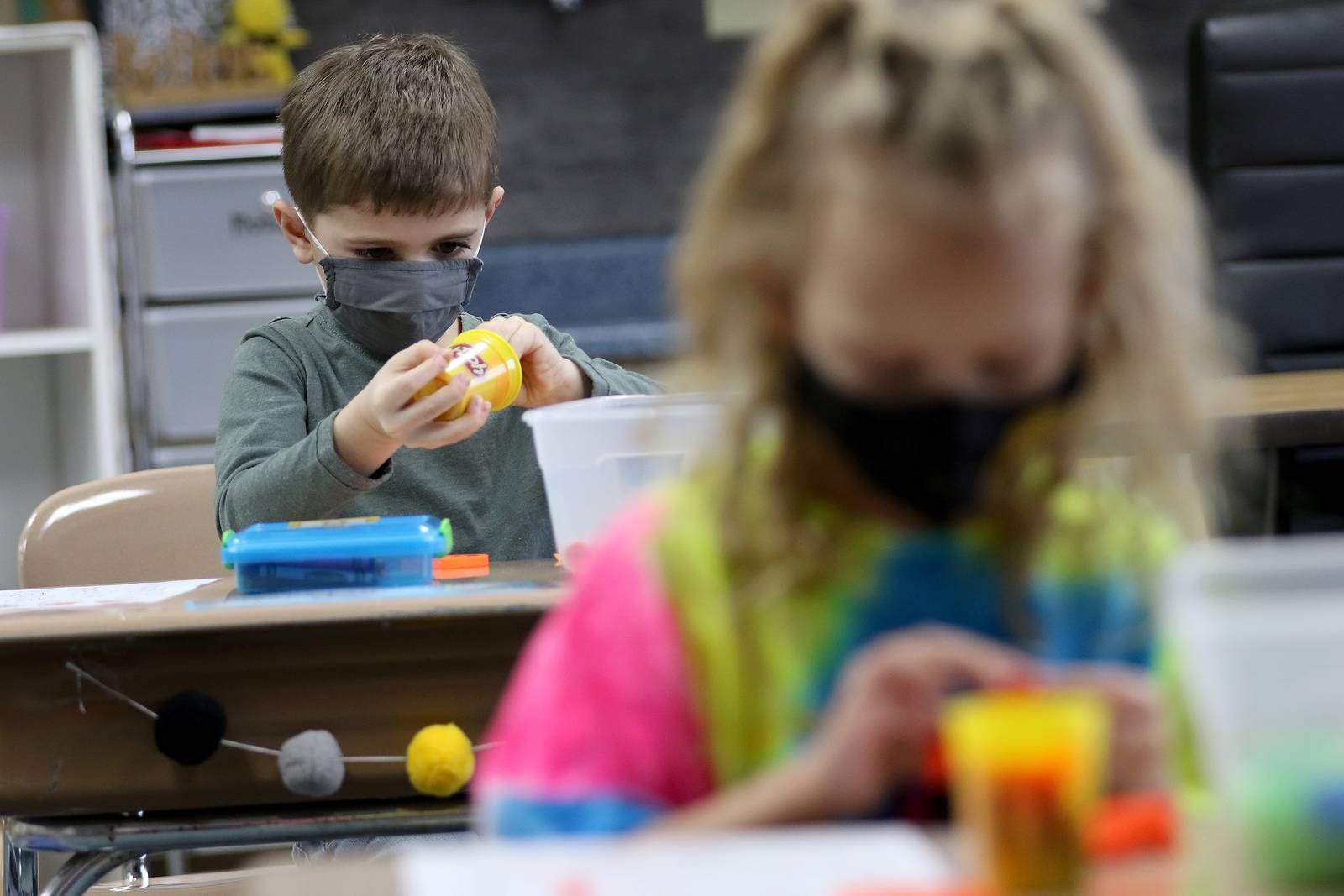 Photos: Students at Leggee Elementary School in Huntley return to ...