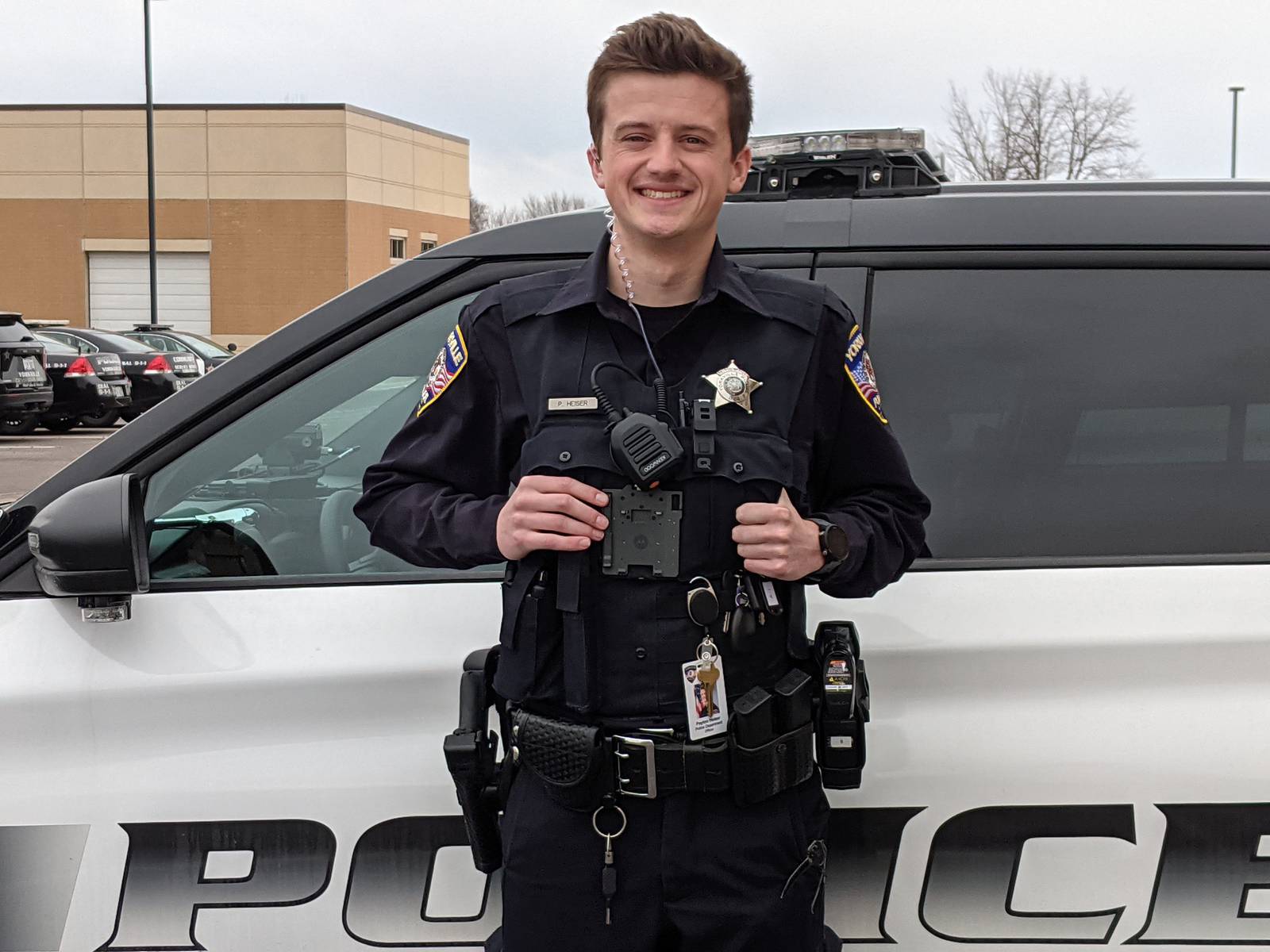 For Yorkville police officer Peyton Heiser, policing runs in his family ...