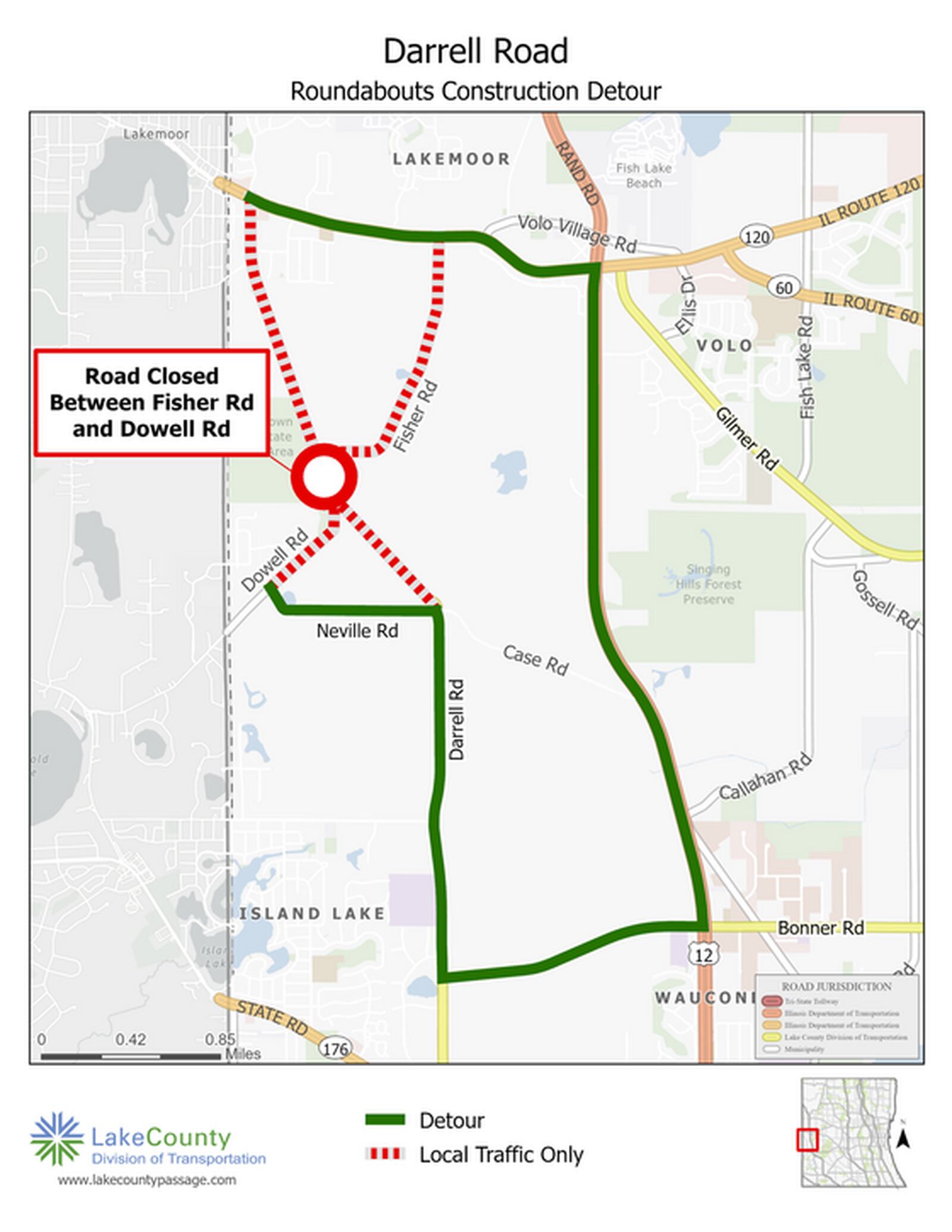 Darrell Road to close for roundabout construction – Shaw Local