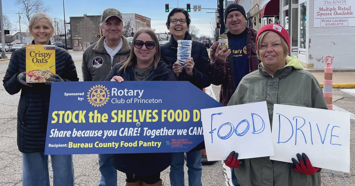 Princeton Rotary Club holds drive-thru food drive – Shaw Local