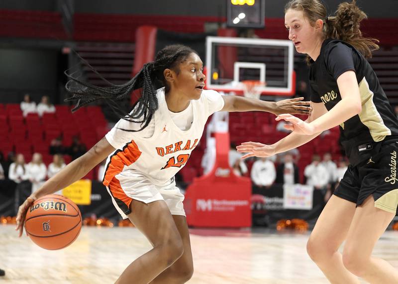 Photos: DeKalb, Sycamore girls basketball teams meet in game one of 2024 FNBO Challenge at NIU ...