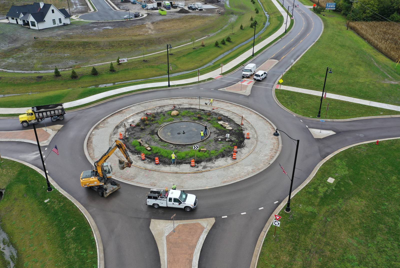 Photos: Peru Roundabout begins concrete repair – Shaw Local