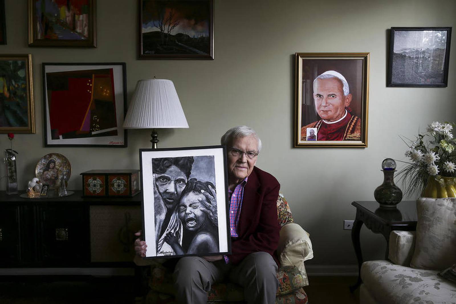 Shorewood man expresses the profound through his acrylic paintings ...