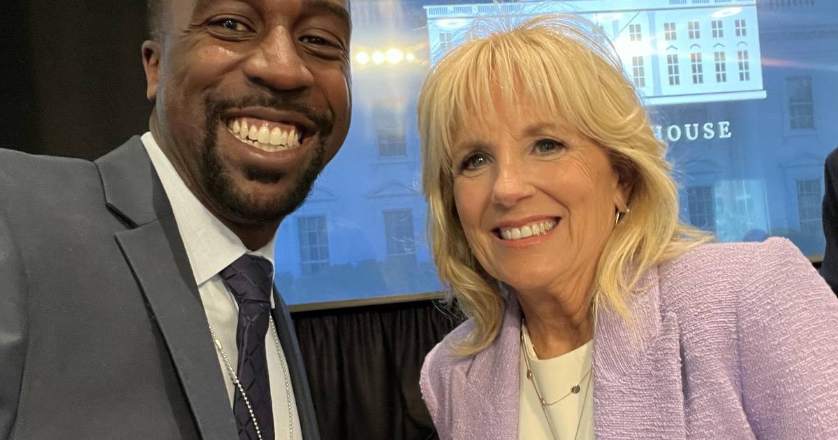 Huntley High principal meets first lady after winning national award ...