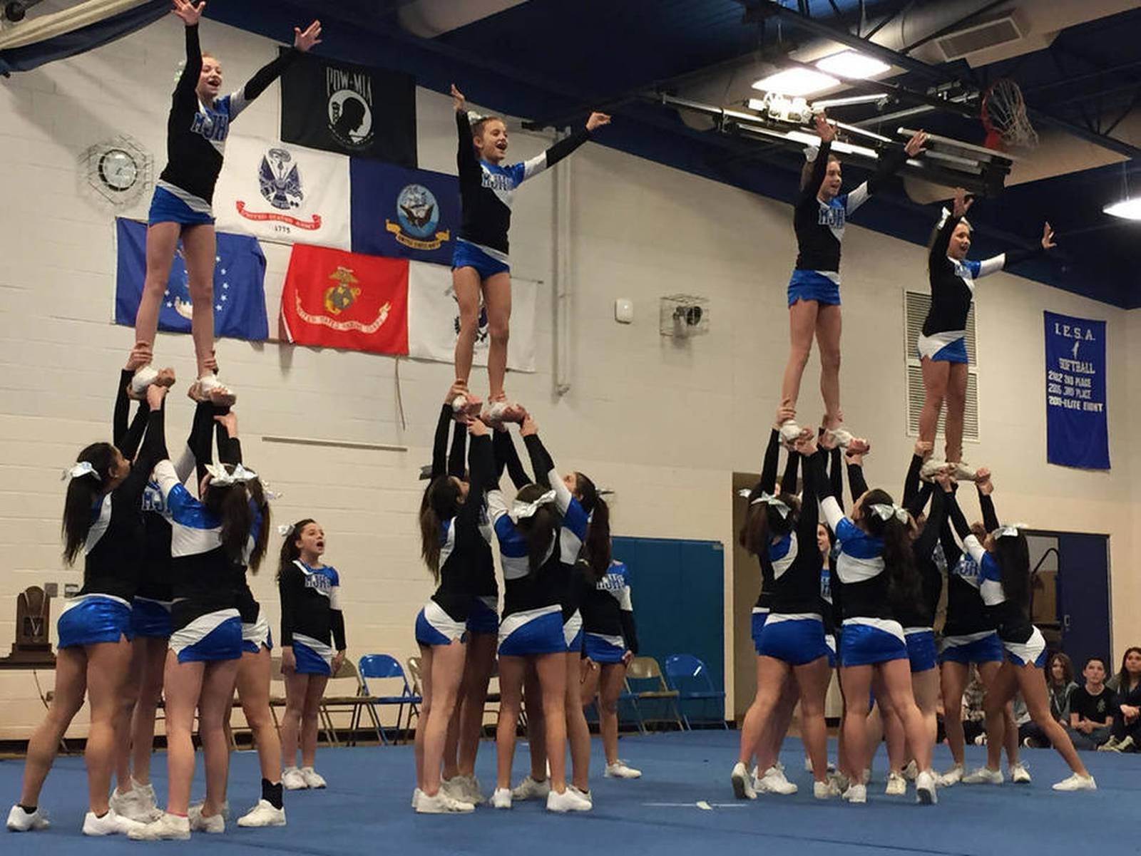 Minooka Junior High School cheerleading team honored for first-place ...