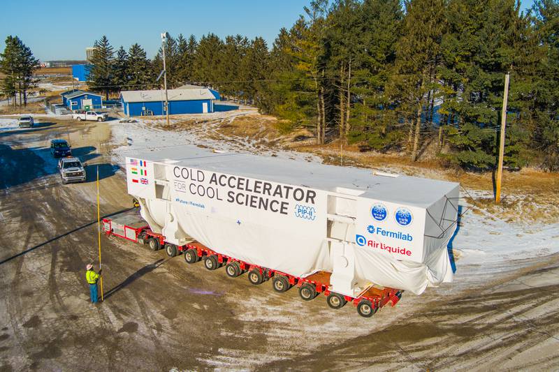 Photos: Fermilab welcomes 95-ton cold box after two month journey from ...