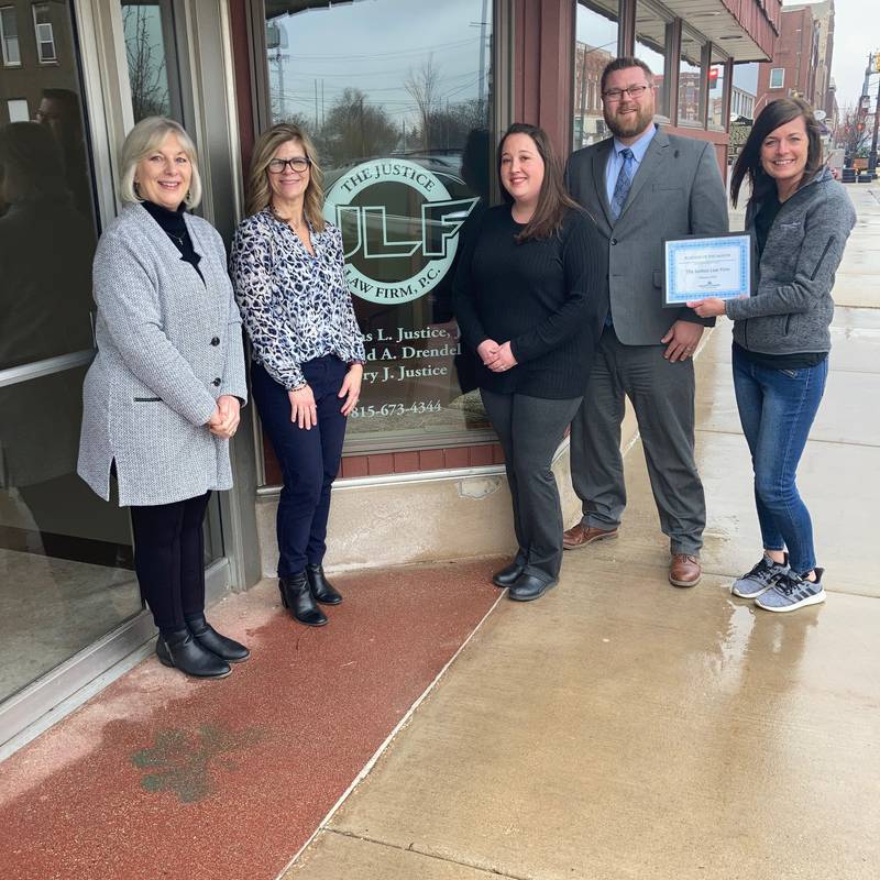 Justice Law Firm named Streator business of the month for February 2022 ...