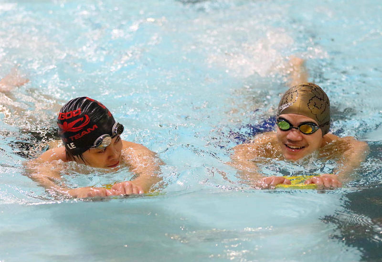 High school boys swimming: Jacobs co-op embraces challenge to repeat as ...