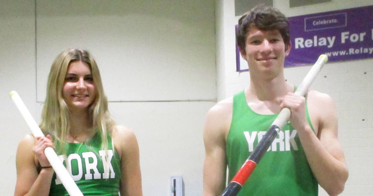 Track and field notes: York vaulters Gavin Schaer, Lainey Paul have ...