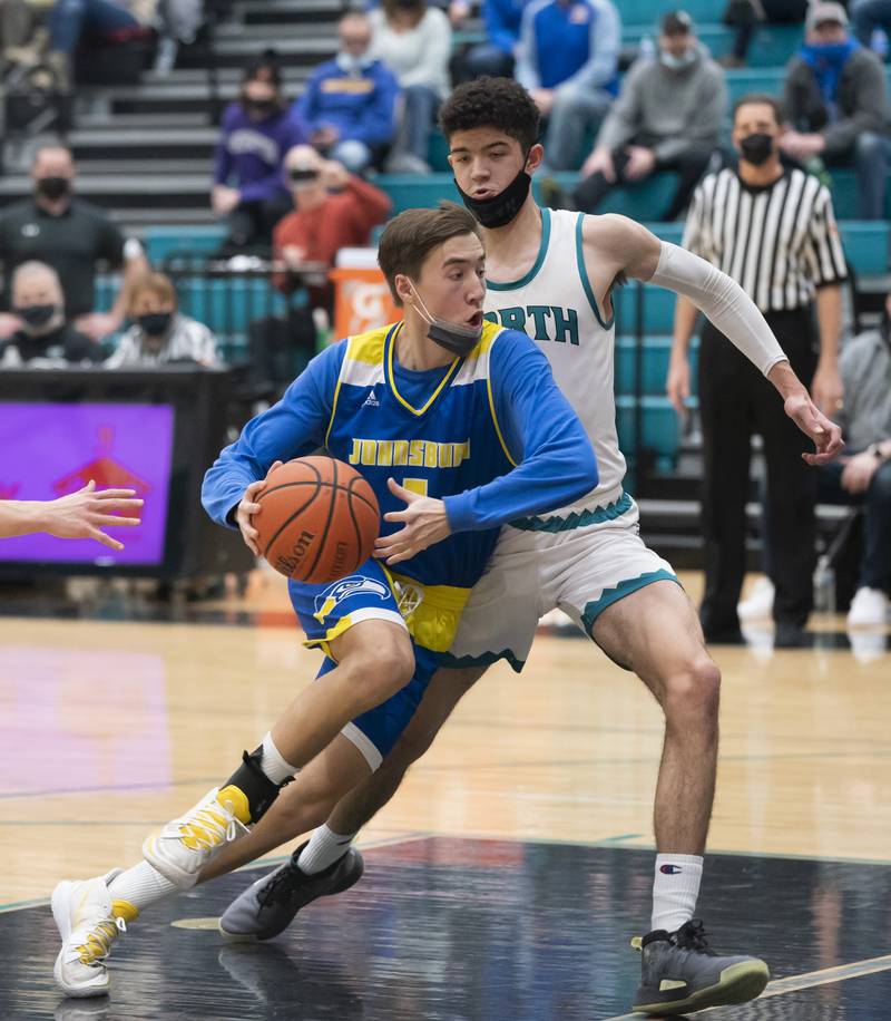 Photos: Woodstock North vs. Johnsburg boys basketball – Shaw Local