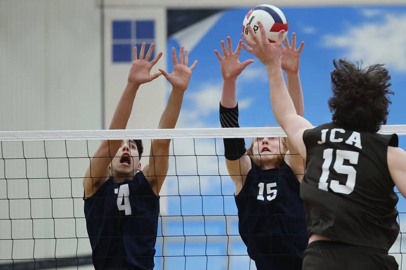 Photos: Joliet Catholic vs. Plainfield South Boys Volleyball – Shaw Local