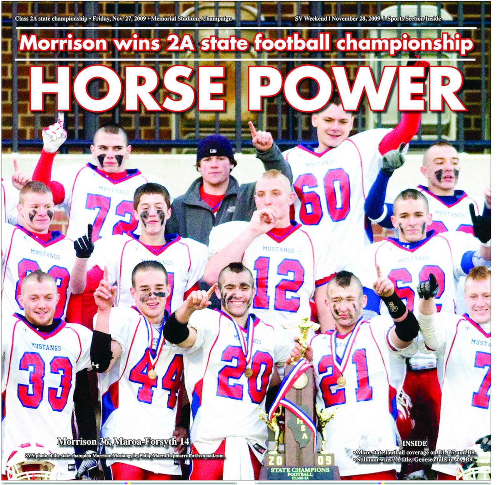 SVM Retrospective: 2009 Morrison Mustangs – Shaw Local