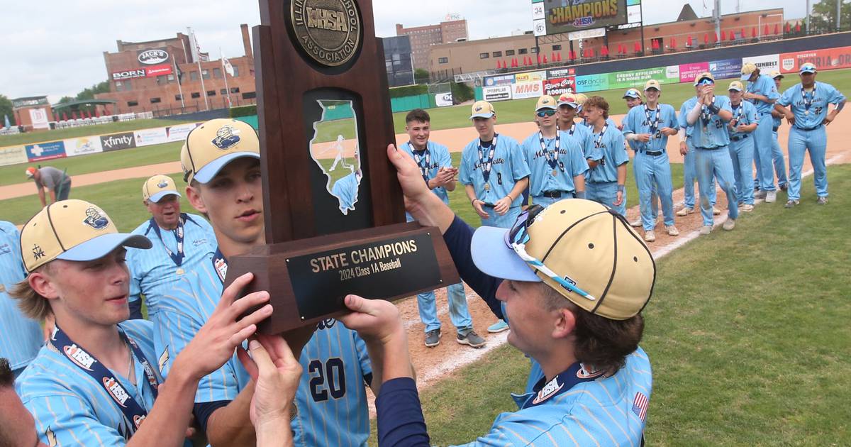Class 1A state baseball: Charlie Mullen’s big hit sparks Marquette to ...