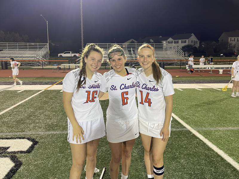 Girls Lacrosse: St. Charles Co-op’s Allison Uchill and Katherine Erickson take down Huntley ...