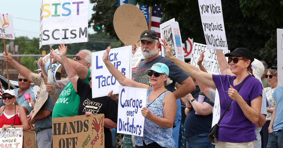Photos: No Kings Independence Day Protest held in Sycamore – Shaw Local