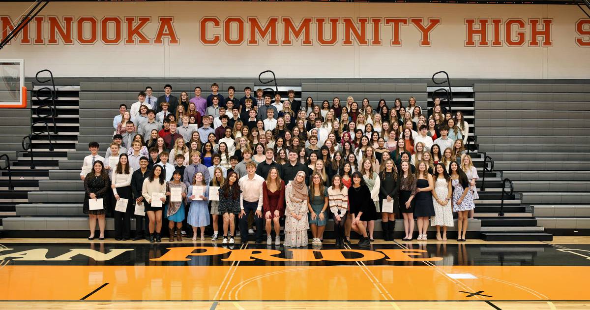 Minooka High School inducts new National Honor Society members – Shaw Local