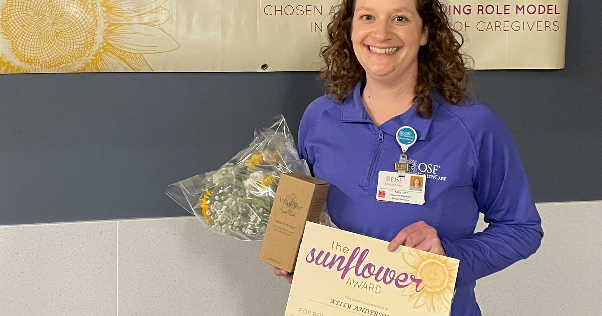 OSF Center for Health-Streator physical therapist receives Sunflower ...