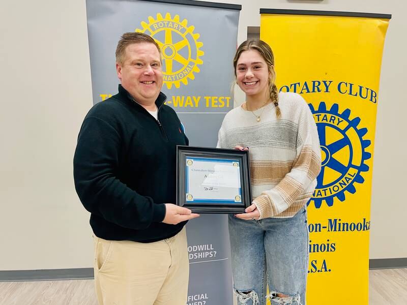 Minooka senior named Channahon-Minooka Rotary Student of the Month ...
