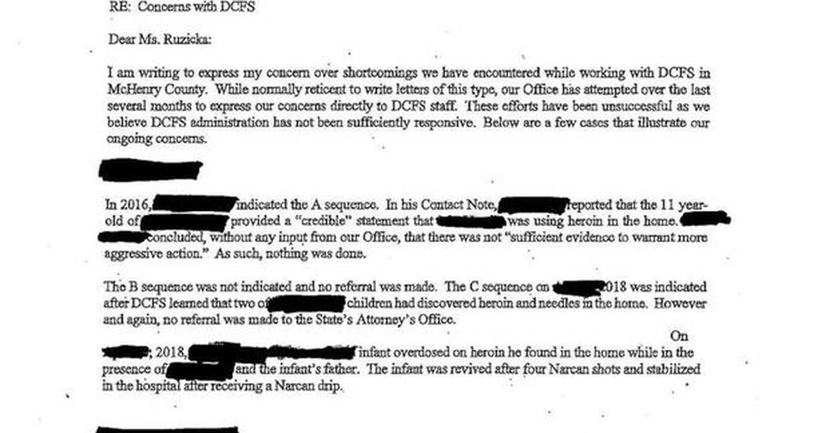 Document: McHenry County State's Attorney letter to DCFS – Shaw Local