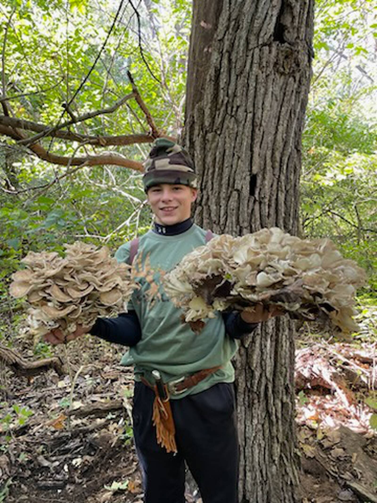 Marseilles boy harvests prize hen-of-the-wood mushrooms – Shaw Local