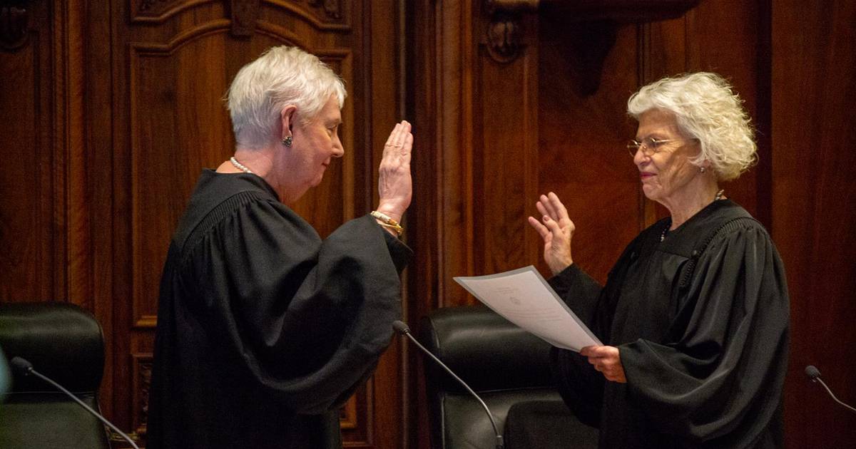 Theis, sworn in as Illinois’ chief justice, says partisanship has no ...