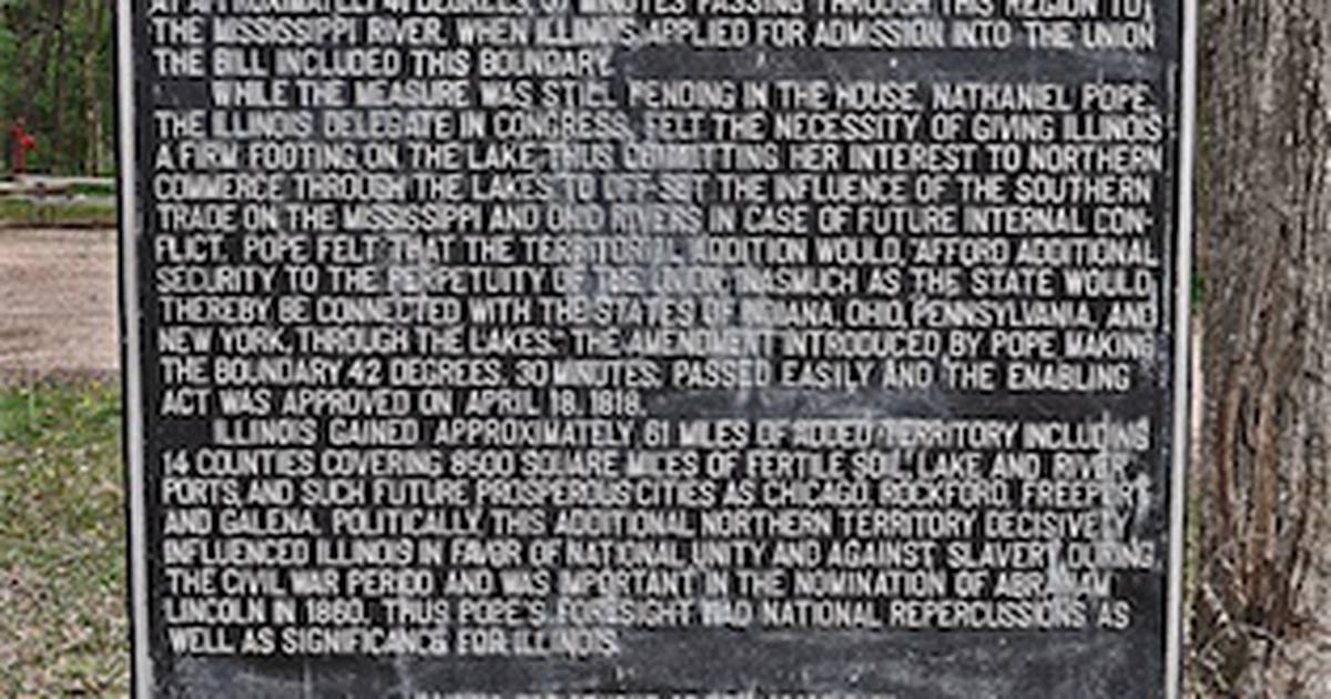 Schrader: How Nathaniel Pope put us in Illinois – Shaw Local