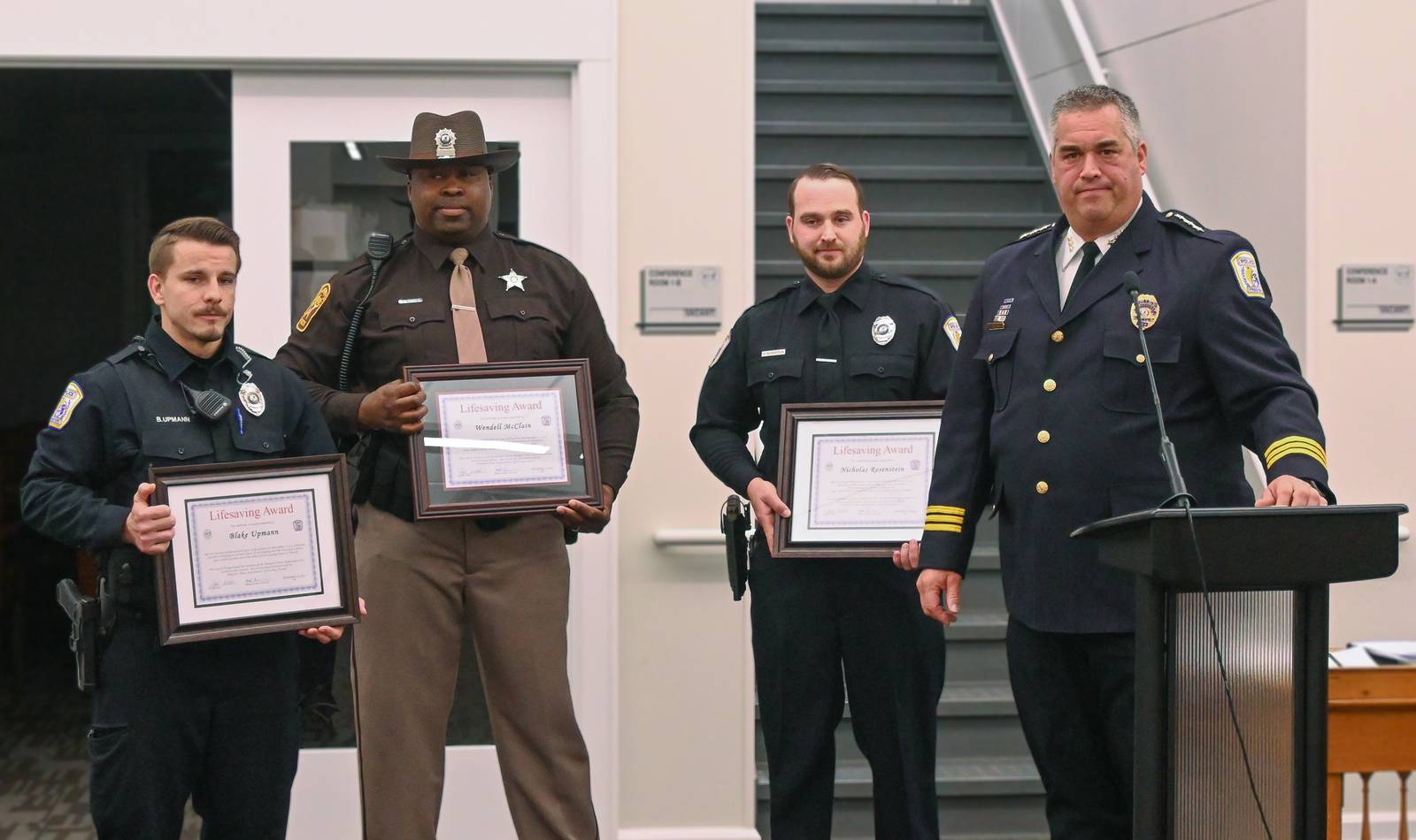 Three law enforcement officers honored for ‘life saving’ efforts – Shaw Local