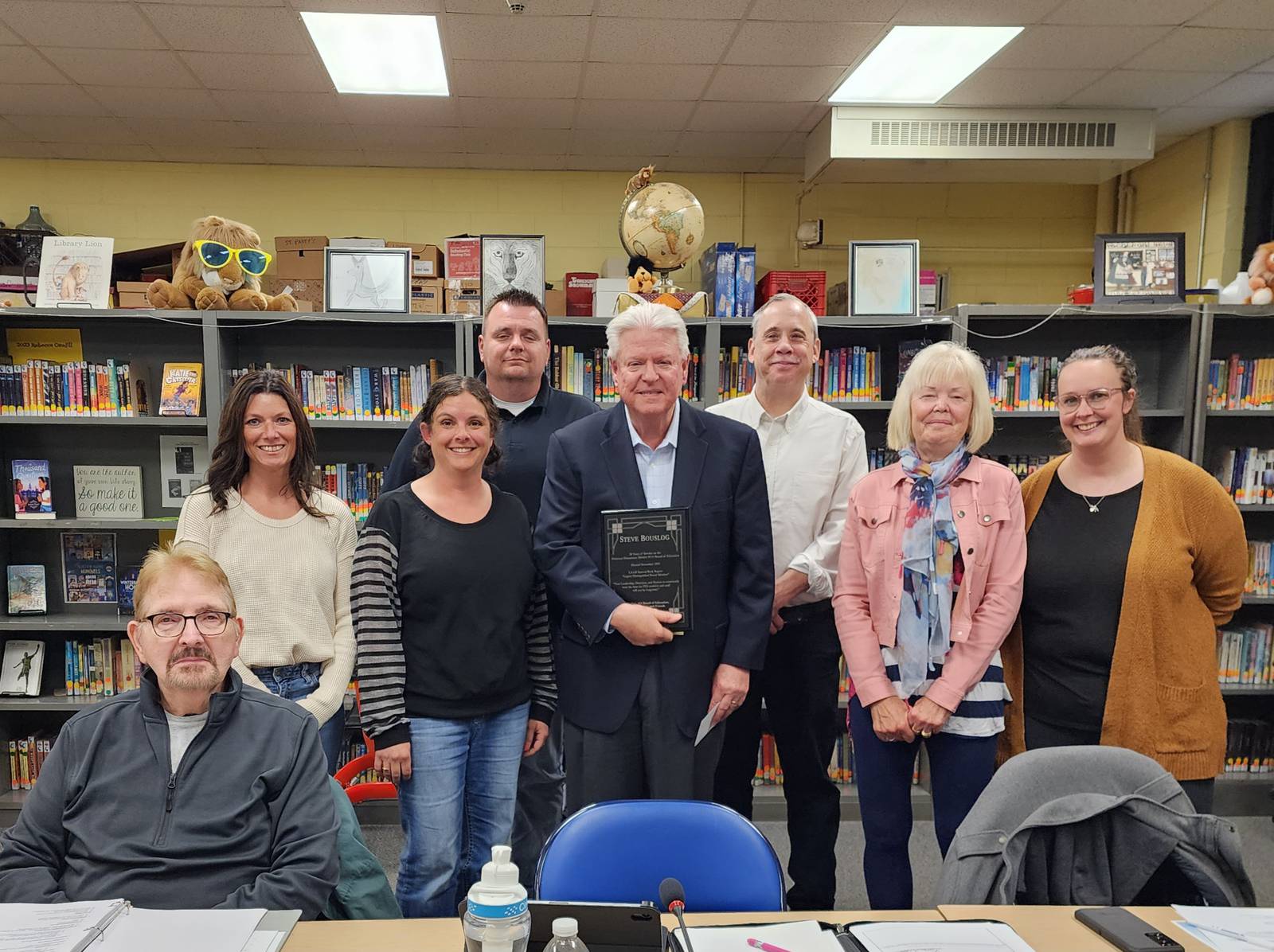 Princeton Elementary School Board honors Steve Bouslog for 28 years of ...