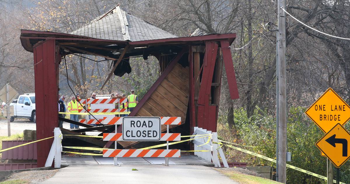 Photos of Princeton’s Red Covered Bridge damage – Shaw Local