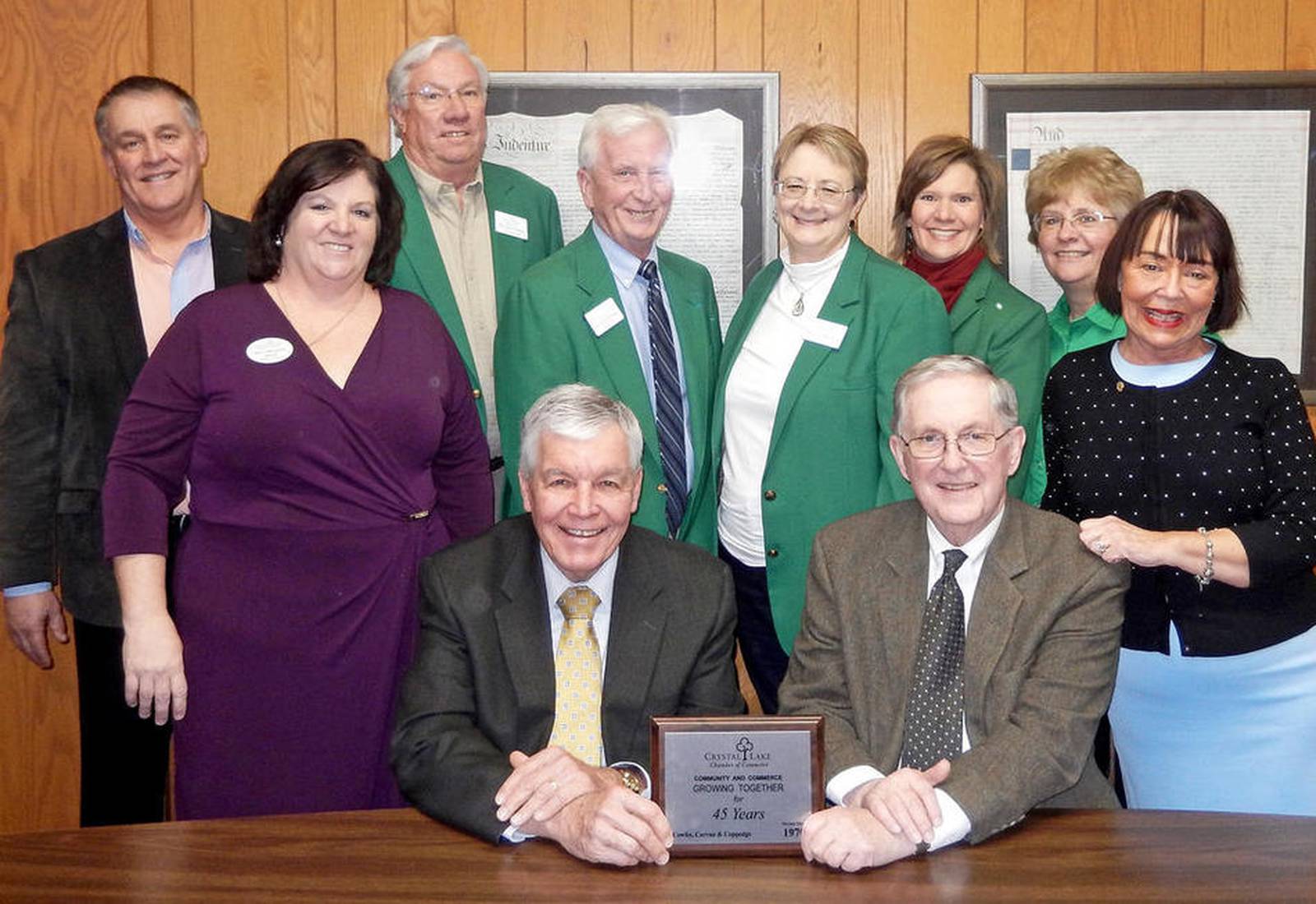 Cowlin, Curran and Coppedge mark 45 years with Crystal Lake Chamber ...