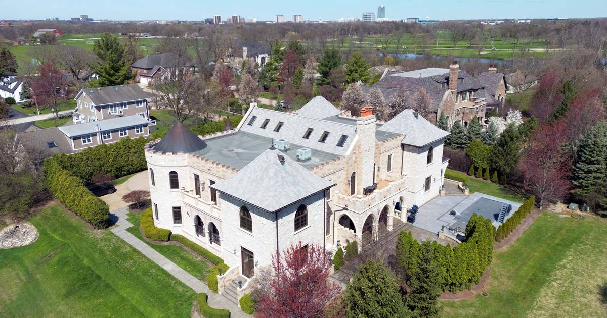 Fit for a suburban king: Oak Brook ‘castle’ house is on the market ...