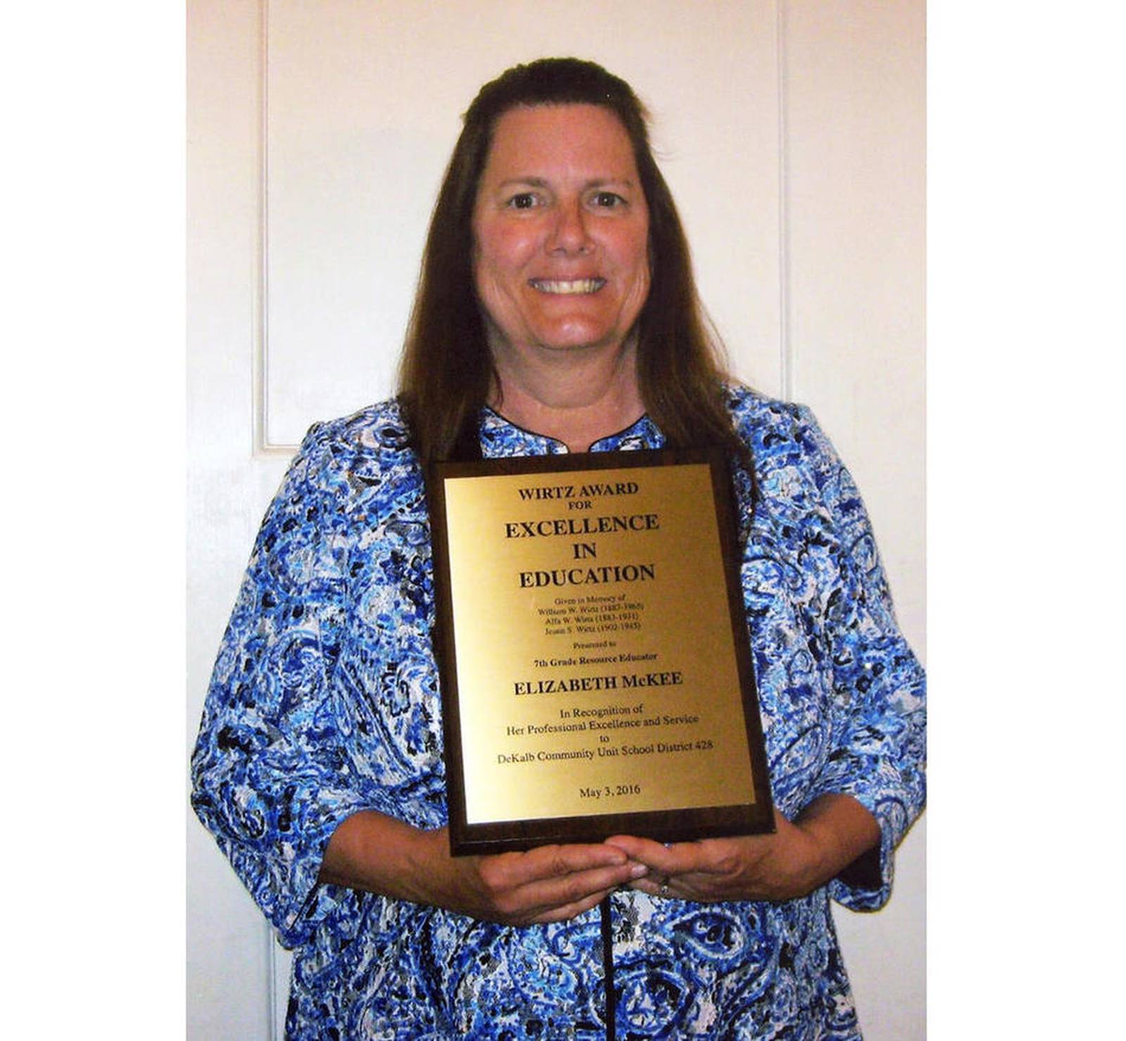 School District 428’s McKee honored with Wirtz Award – Shaw Local
