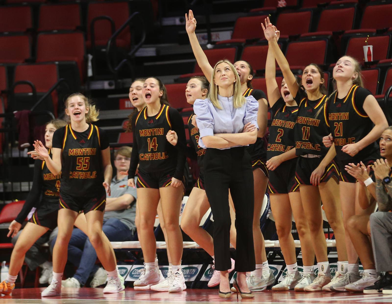 On to the title game! Montini gets 27 from Nikki Kerstein, pulls away ...