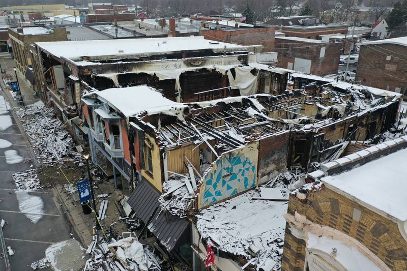 Photos: Aftermath of the Mendota downtown fire one week later – Shaw Local