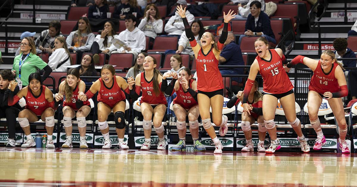 Photos: Timothy Christian vs El Paso-Gridley 2024 state volleyball ...