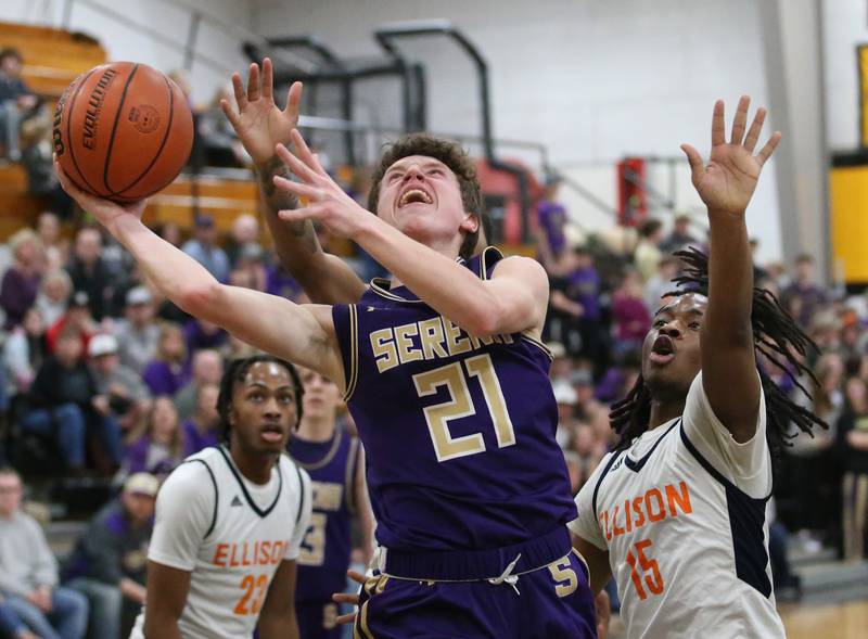 Photos: Serena vs Chicago Ellison boys basketball in the Class 1A ...