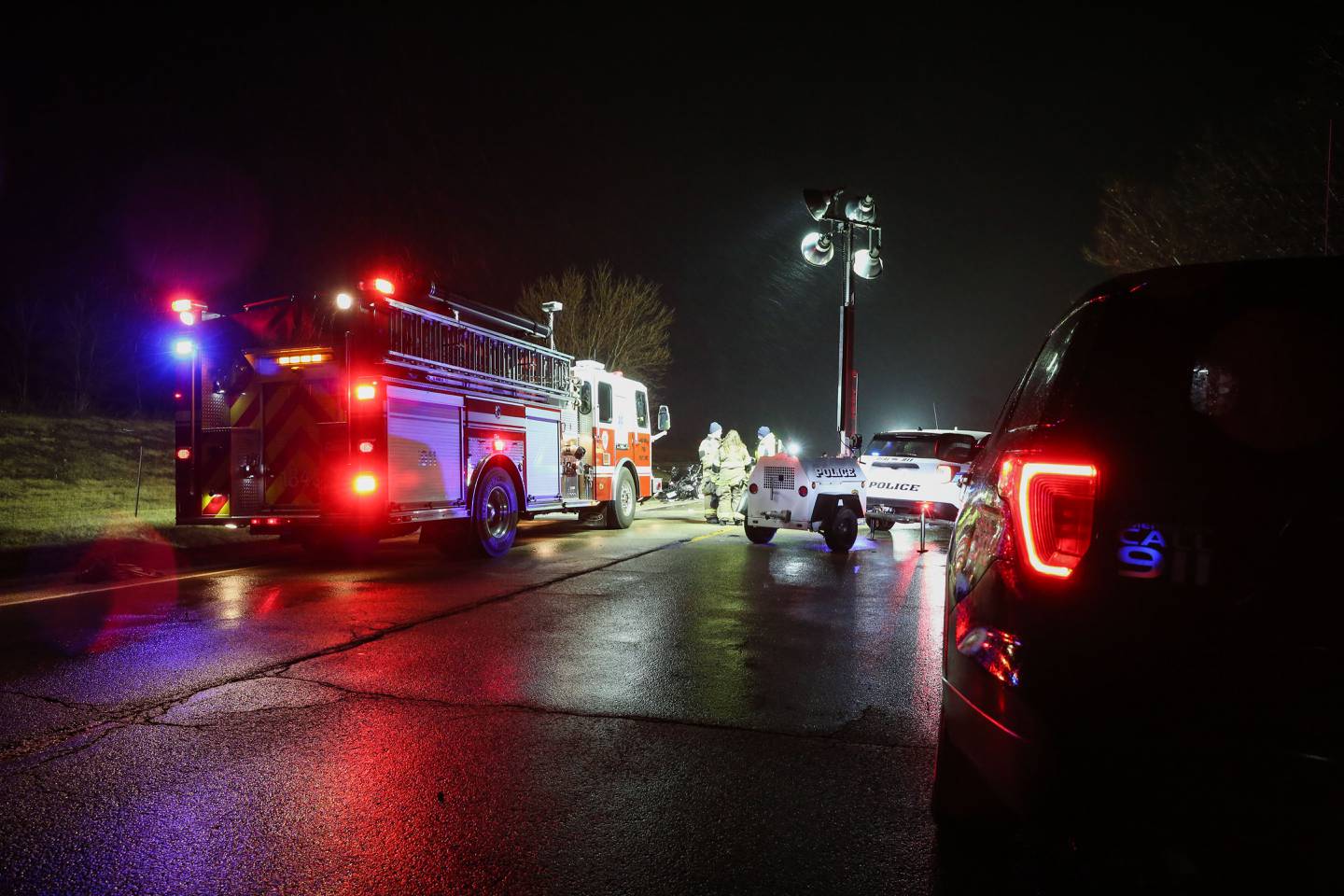 Three-car crash in Spring Grove sends two to hospital, shuts down Route ...