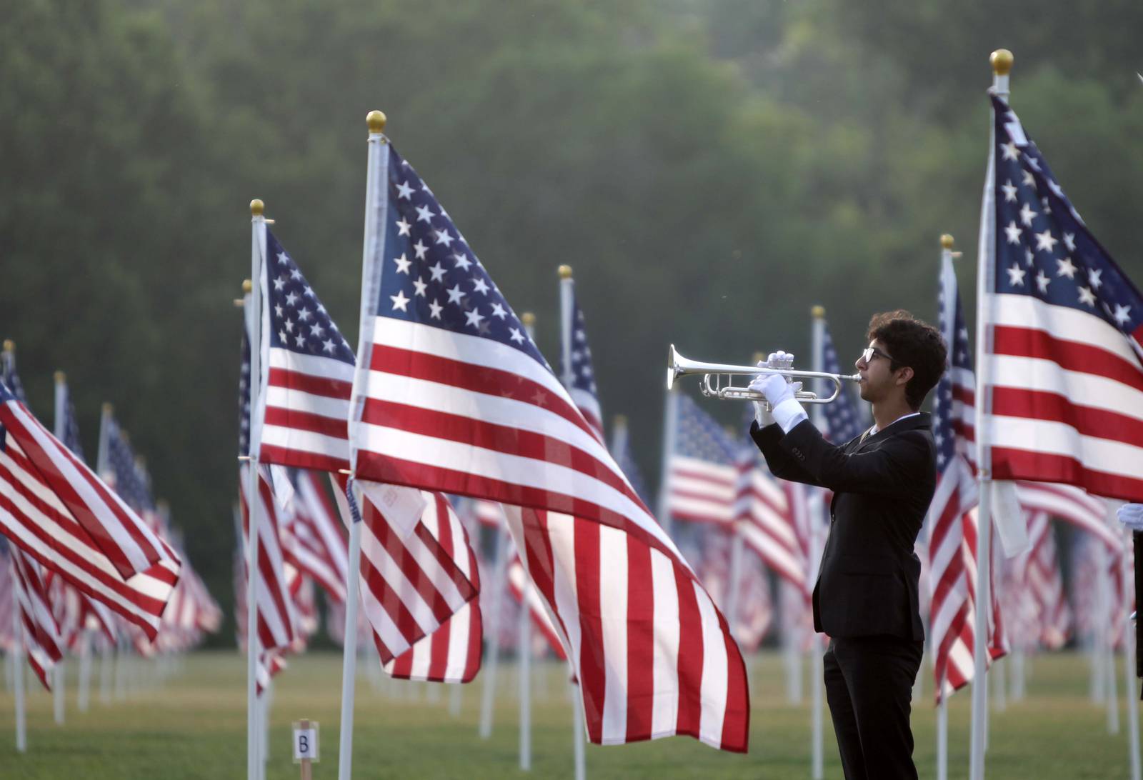 Photos: Thousands of flags on display at Field of Honor in Wheaton ...