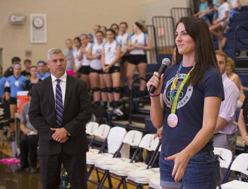 JCA volleyball celebrates return of Olympic bronze medalist Kelly ...