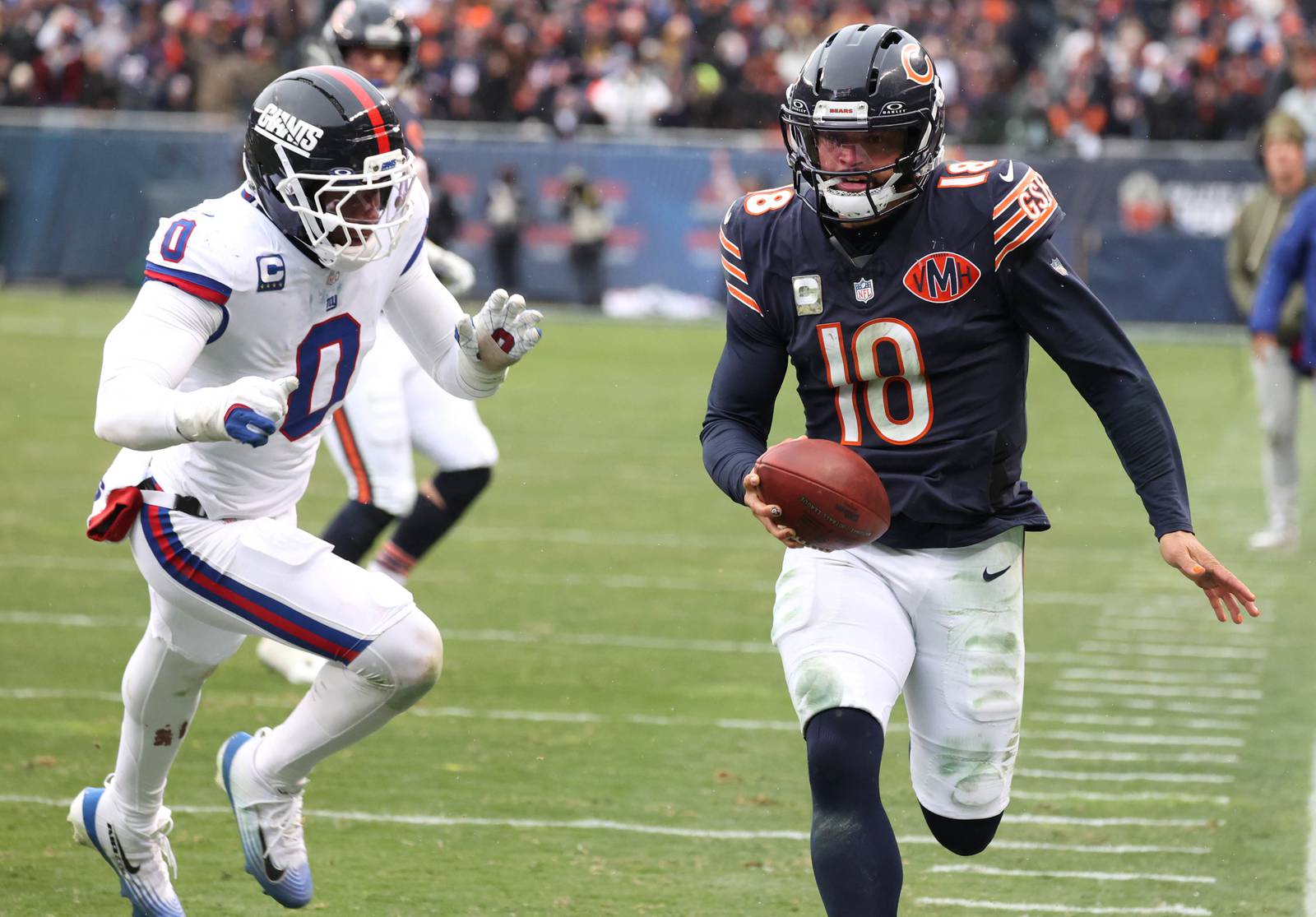 Caleb Williams was sacked a Bears record 68 times last year. Here’s how ...