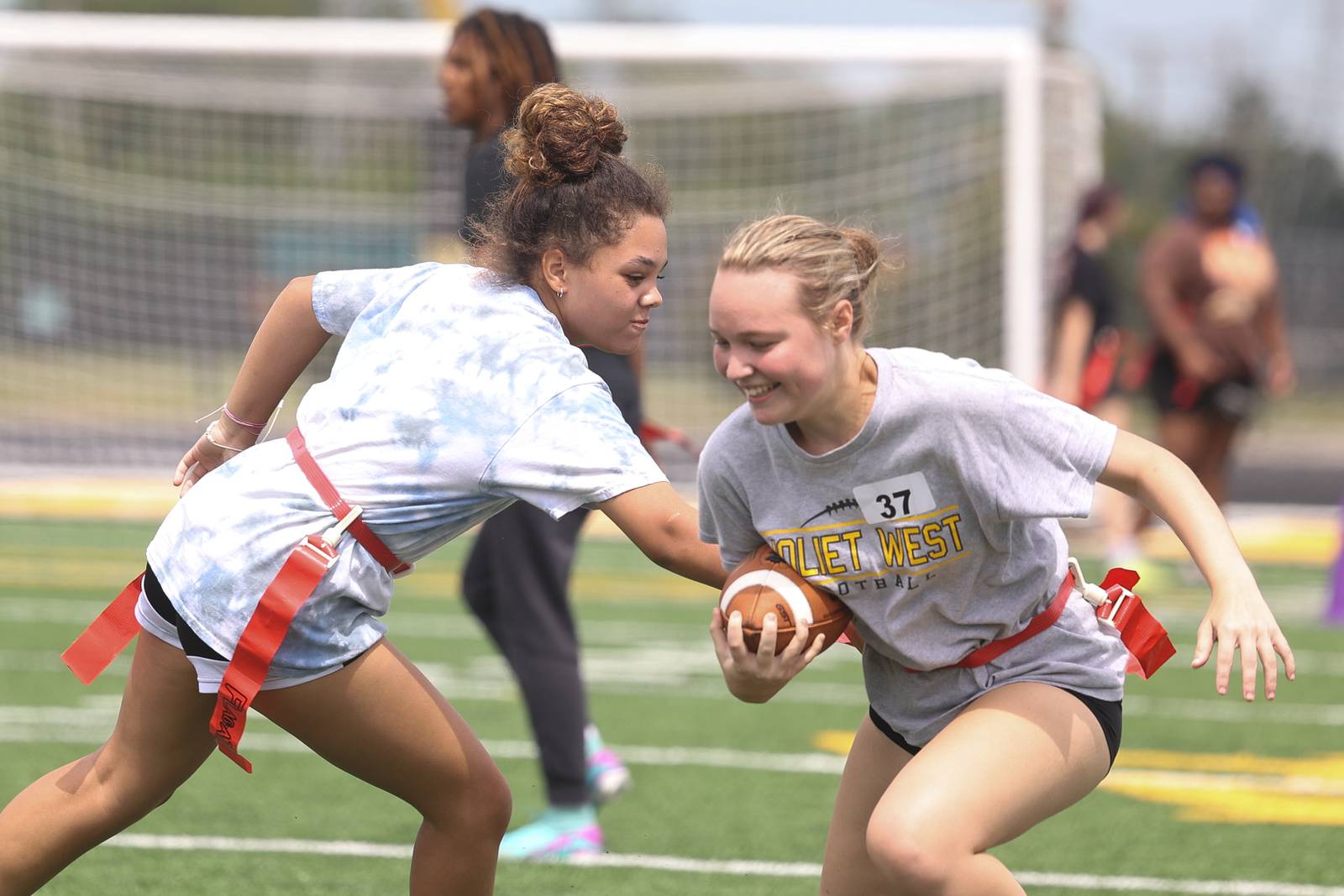 It’s here: Girls flag football takes Joliet West (and Illinois) by ...